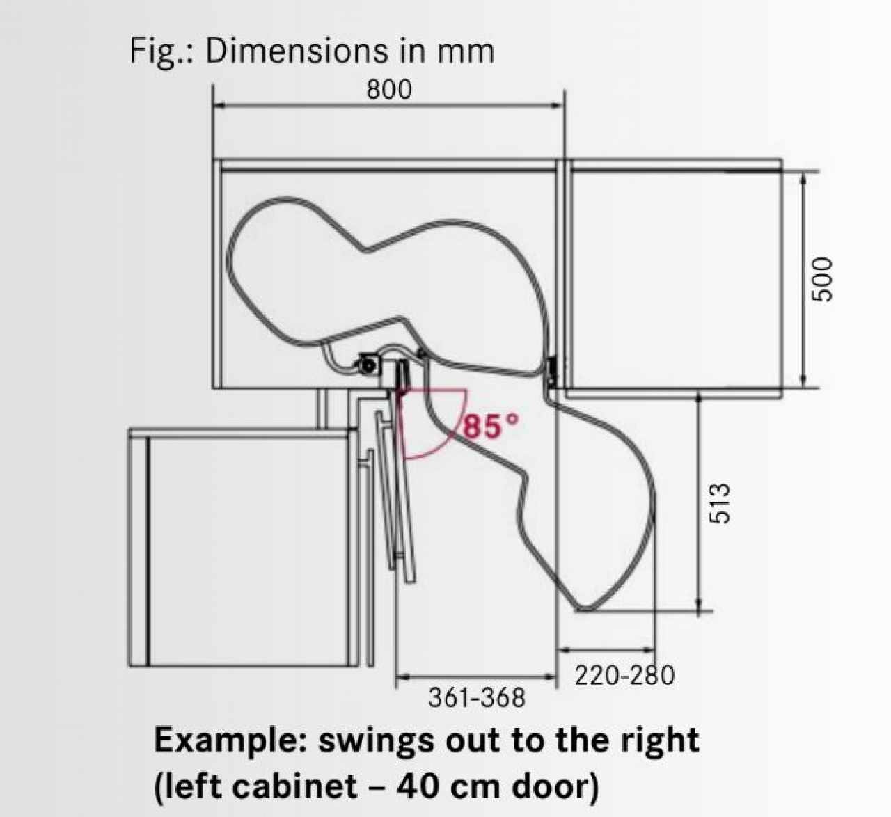 Kesseböhmer LeMans II 400mm jobbos-ARENAplus classic-Chrome/Icewhite ...